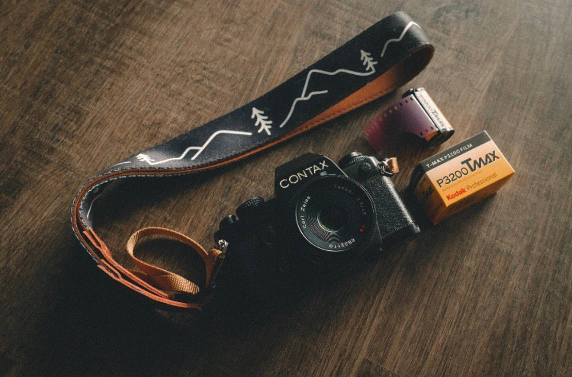Simple Mountain Design Camera Strap – Wildtree