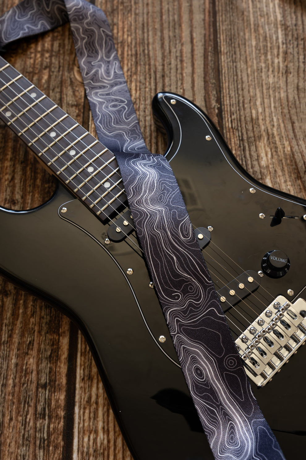 Topographic Map Guitar Strap – Wildtree